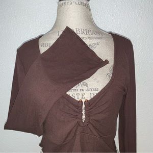 Avanova | Tops | Avanova Asymmetrical Ribbed Cropped Top | Poshmark